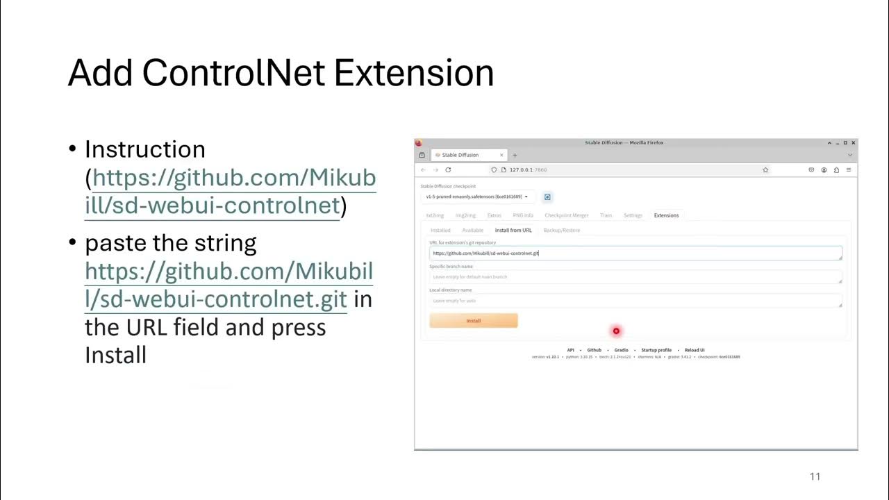 Computer Vision 2024 Lecture09 ControlNet Installation - YouTube