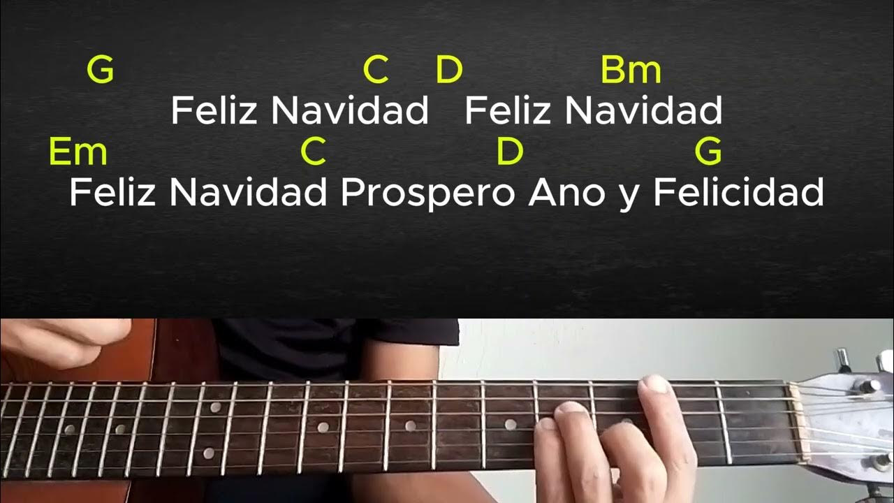 Feliz Navidad-Guitar Tutorial With Chords and lyrics - YouTube