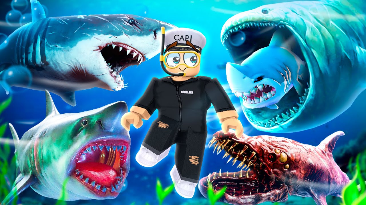 FIGHTING GIANT SEA MONSTERS IN ROBLOX - YouTube