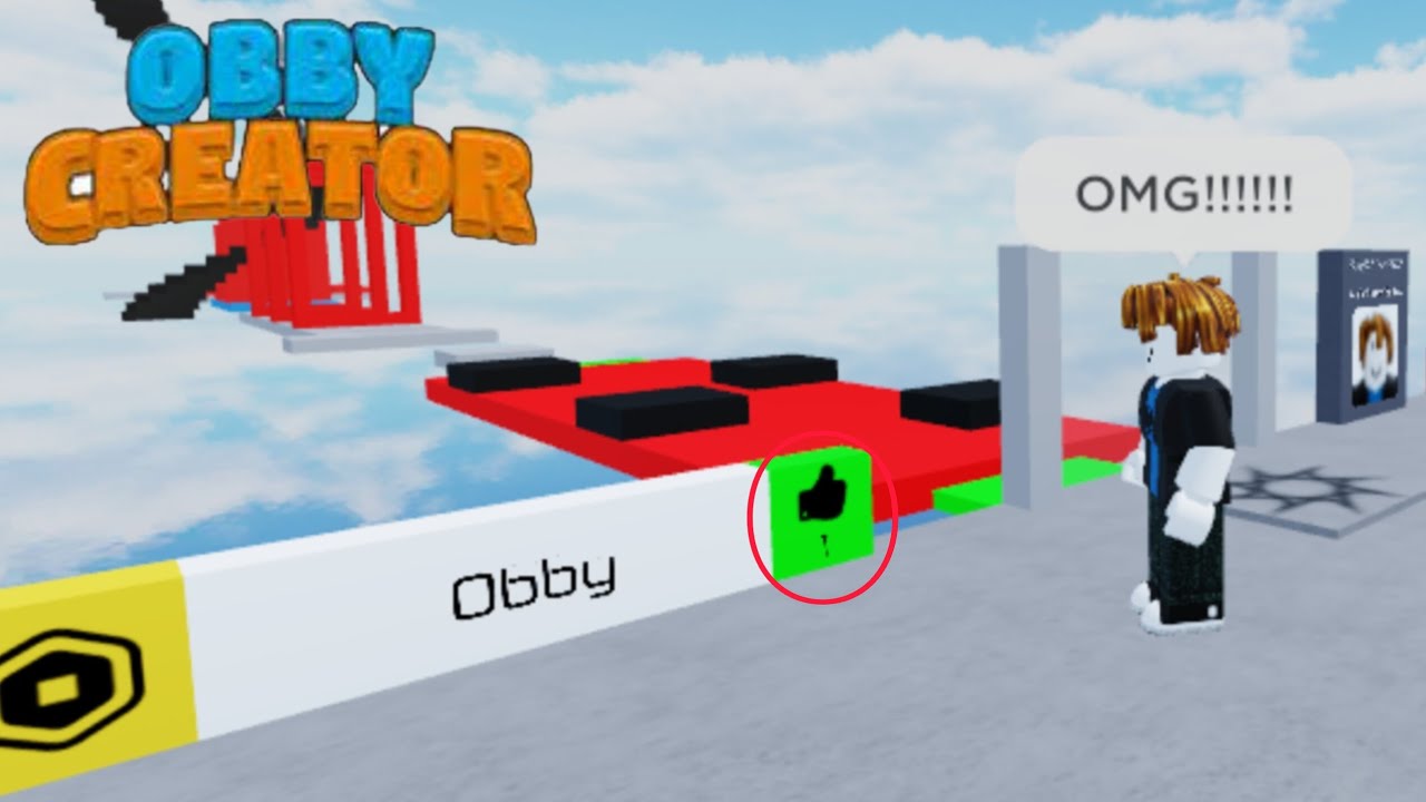 Noob gets his first like | Roblox Obby Creator - YouTube