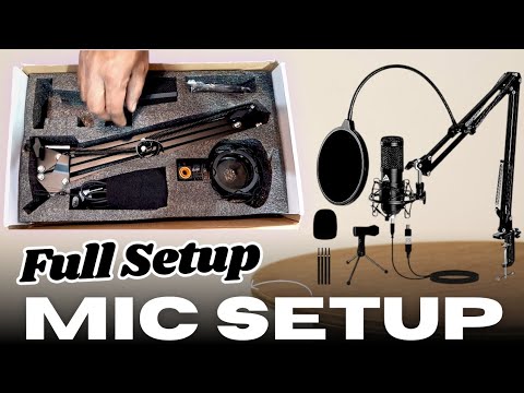 FIFINE T669 Condenser Microphone Setup - Full Review Unboxing, Setup ...