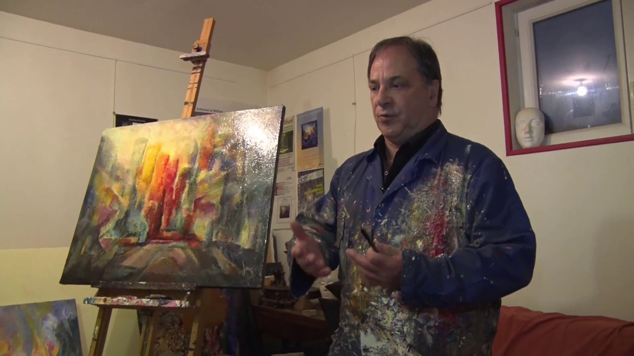 Jean Louis HUBSCHI peintre abstrait, luministe - YouTube