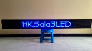 Jual Running Text Outdoor 20x160cm Led Biru Slim Wifi di Lapak ...