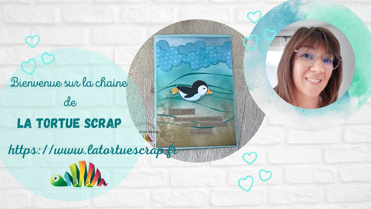 Tuto carte pingouin qui surfe - YouTube