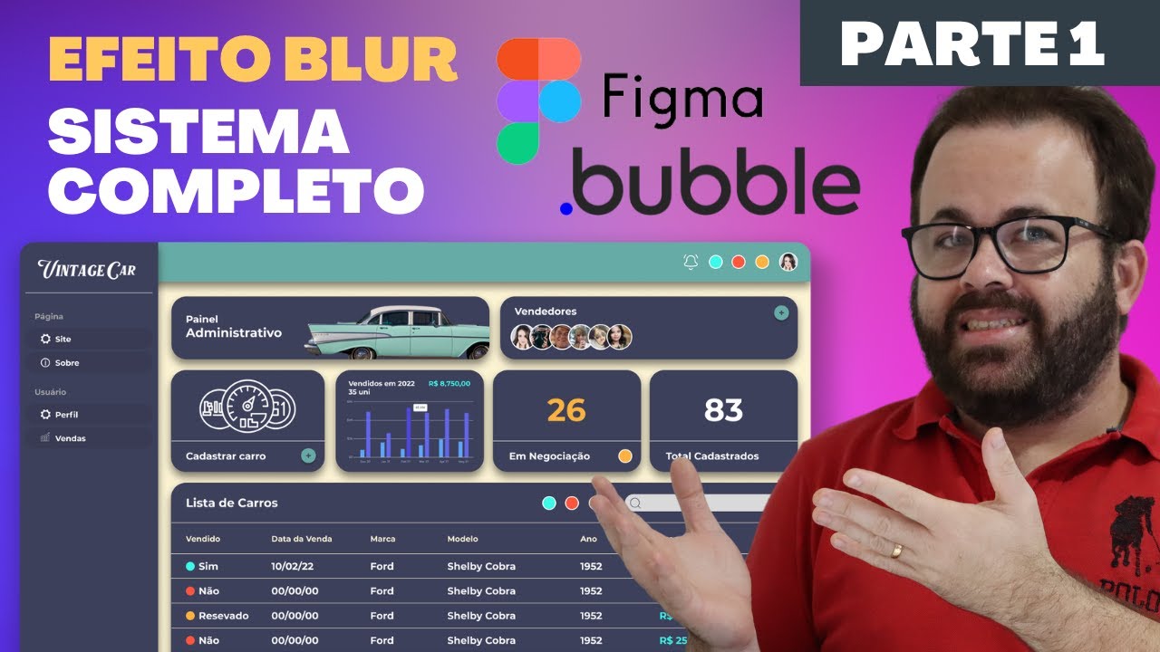Bubble + Figma - Sistema ERP completo - Parte 1 - Efeito Blur Tela Cadastro - YouTube