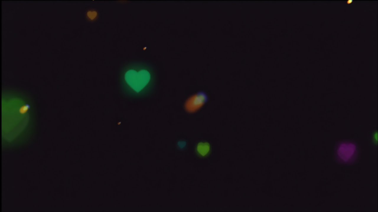 Rainbow heart effects black screen video background | Background effect ...
