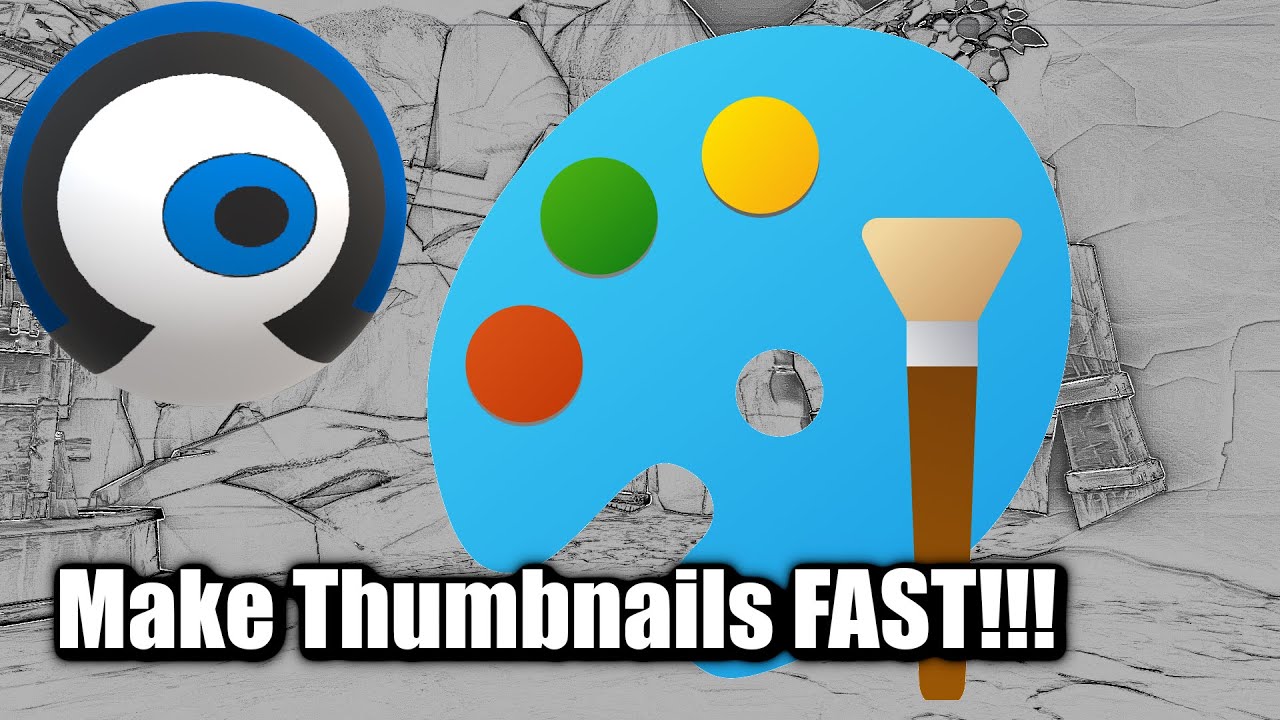 How to make Thumbnails in minutes using Paint | Free Thumbnail making ...