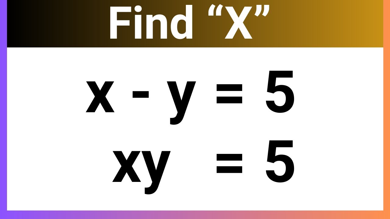 Japanese | Math Olympiad Question | Can You Solve This? | x=? and y ...