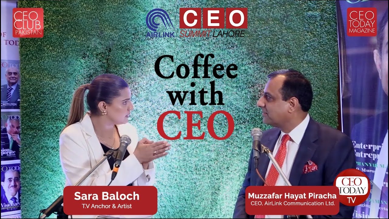 Podcast at AirLink CEO Summit | Coffee with CEO | Muzzaffar Hayat ...