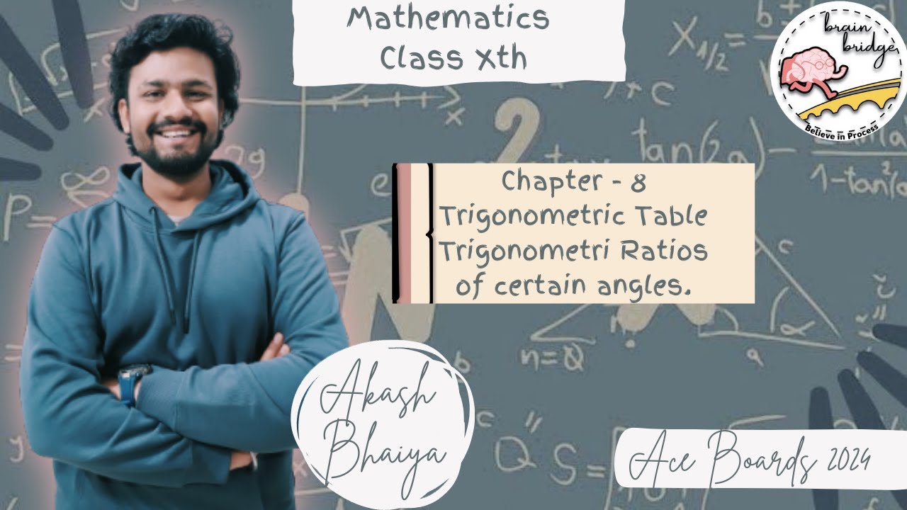 HOW TO LEARN TRIGONOMETRIC TABLE|CH-8 TRIGONOMETRY|MATHS CLASS 10|CBSE2024|AKASH BHAIYA|BRAIN ...