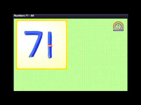Introduction of Numbers "71-80" - YouTube