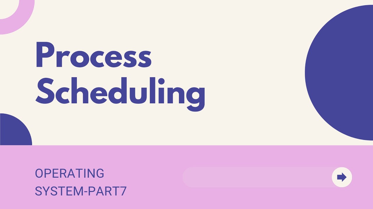 Process Scheduling - Process Management - Lecture 7 - YouTube