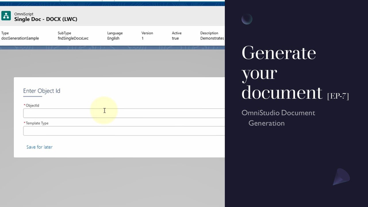 Generate your document [EP-7] - YouTube