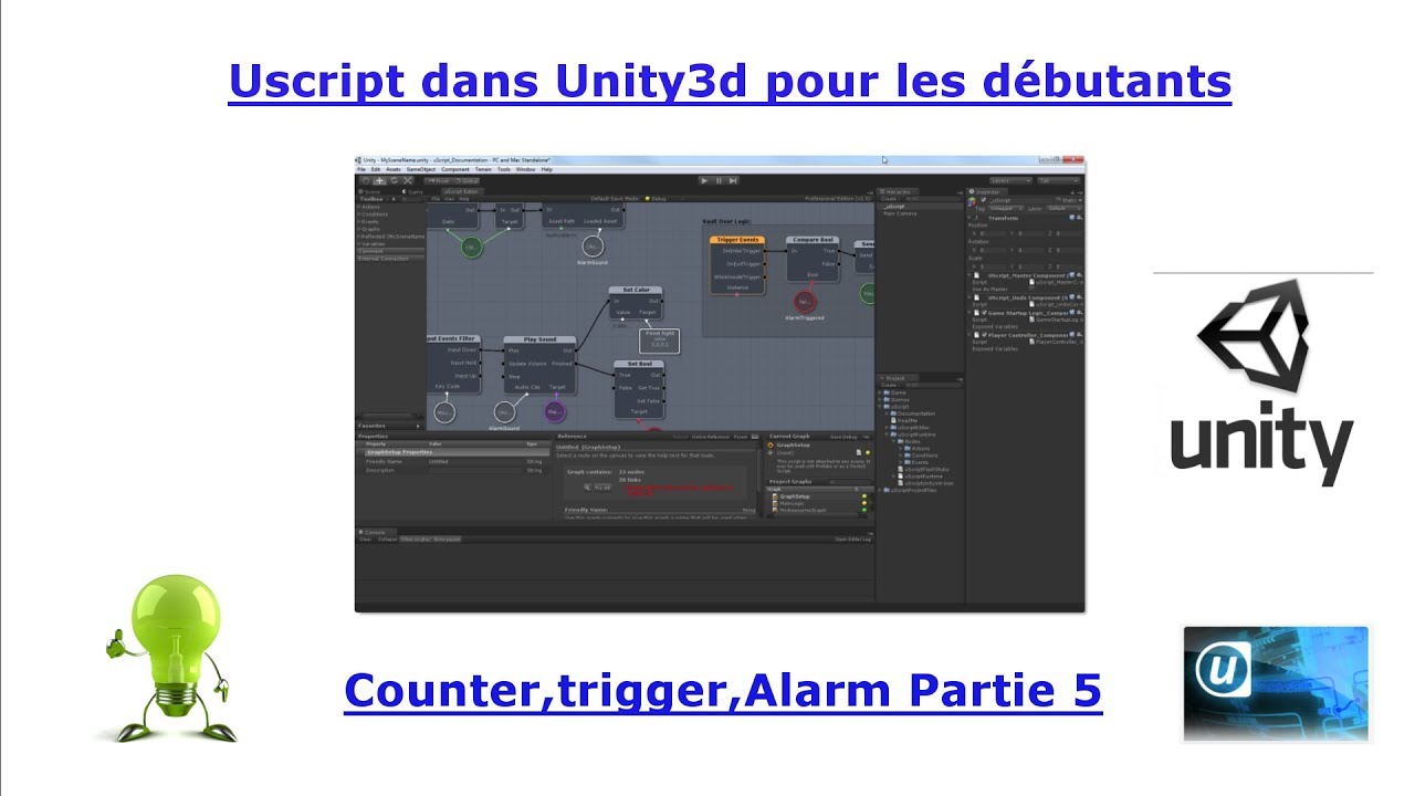 Uscript dans Unity pour les débutants Partie 5 - YouTube