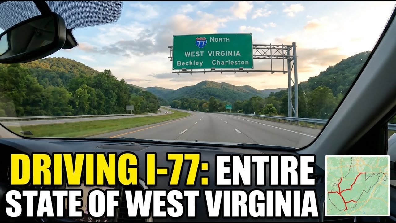 Driving on Interstate 77 through Entire State of West Virginia - YouTube