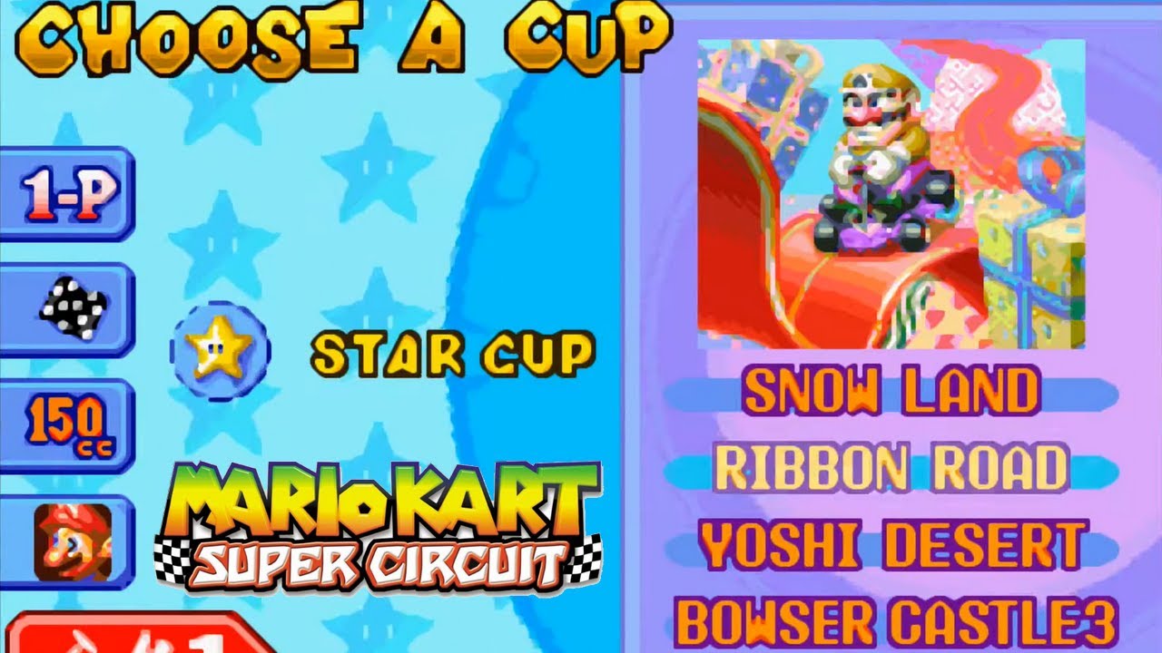 Mario Kart Super Circuit (GBA) (4|10) / Cup 4: Star Cup [3:2/FHD@60 ...