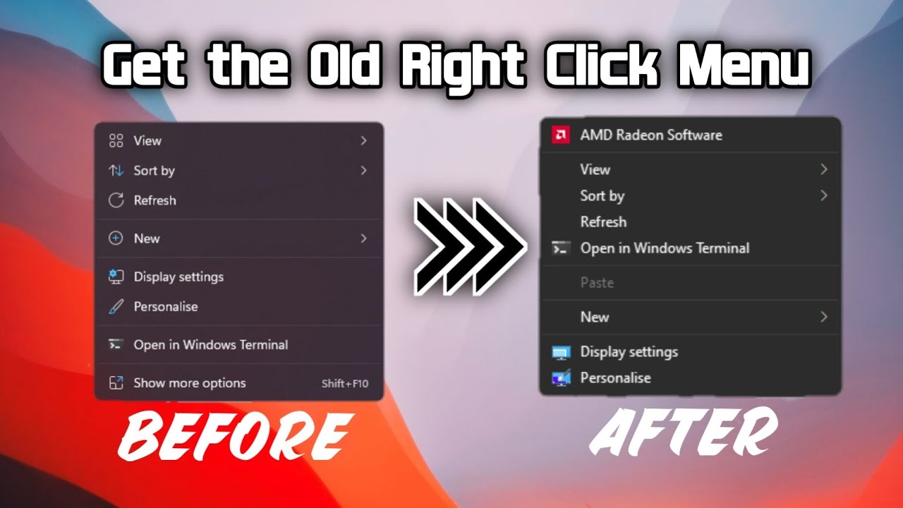 How to Get Old Right Click Menu back in Windows 11 ?? || ModStar - YouTube