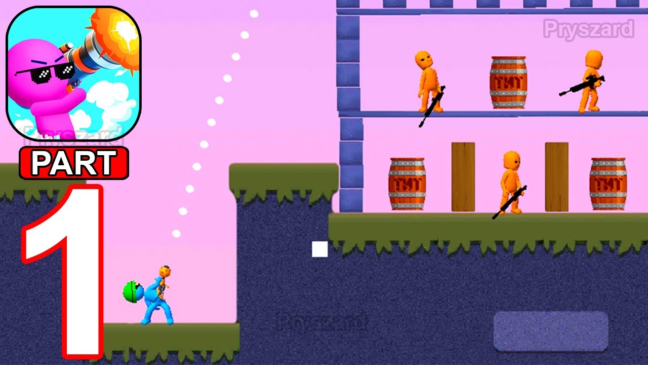 Bazooka War: Missile Battle - Gameplay Part 1 Tutorial Levels 1-22 ...