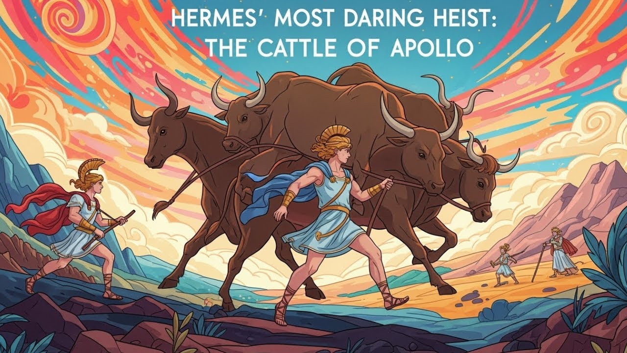 Hermes' Audacious Heist How He Stole Apollo's Sacred Cattle | Greek ...