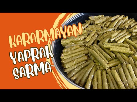 ❗❗KARARMA YAPMAYAN YAPRAK SARMA TARİFİ | Zeytin Yağlı Sarmayı Bu Teknikle Yapın 👌 Parmaklara Dikkat