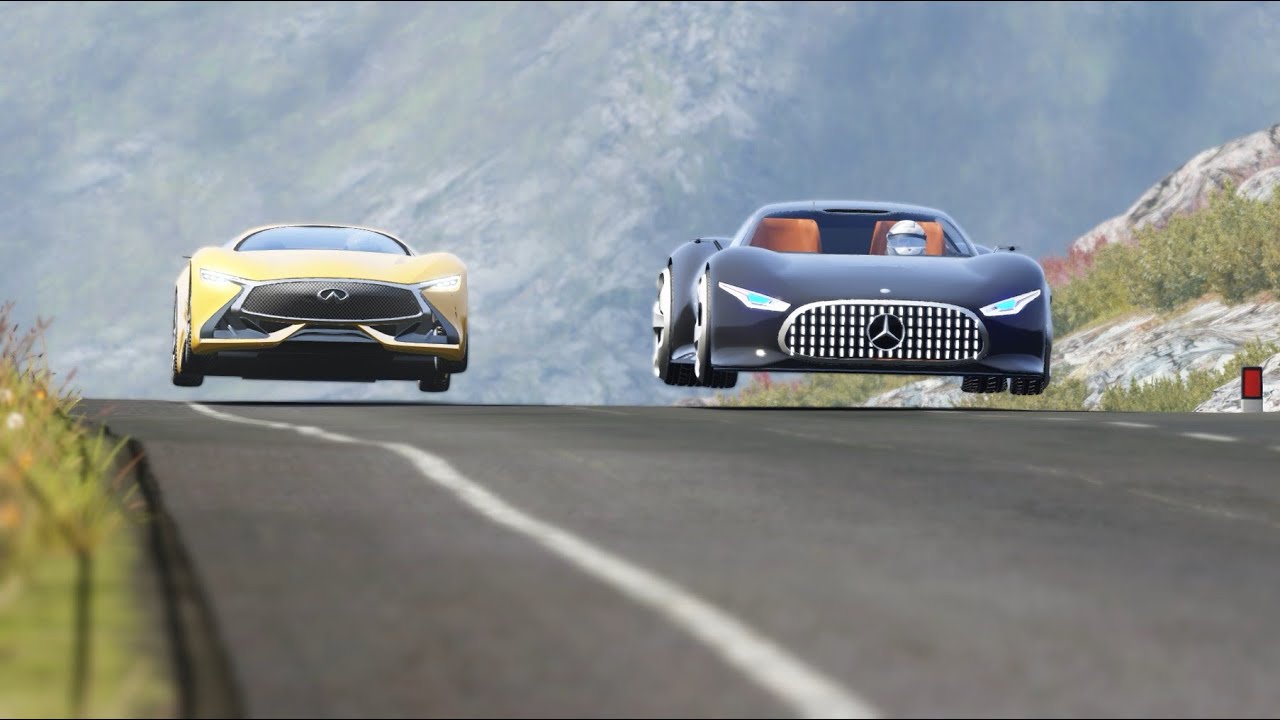 Infiniti Vision GT vs Hypercars at Highlands - YouTube