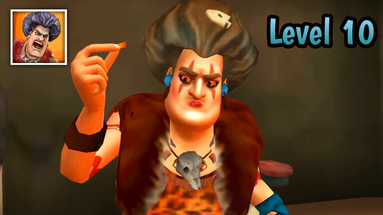 Scary Teacher Stone Age Level 10 | New Update | Pro Gamer - YouTube