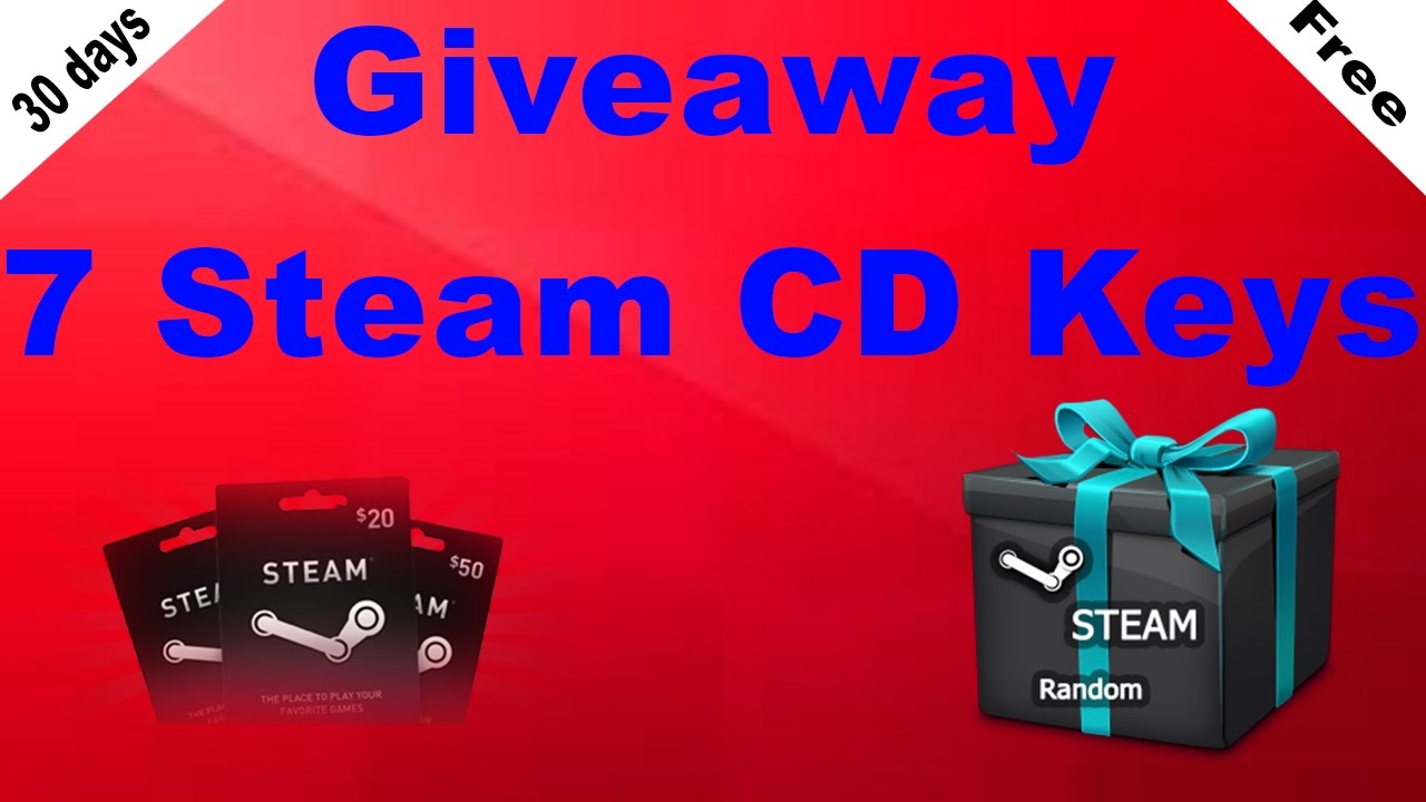 GIVEAWAY 7 STEAM CD KEYS!!! - YouTube