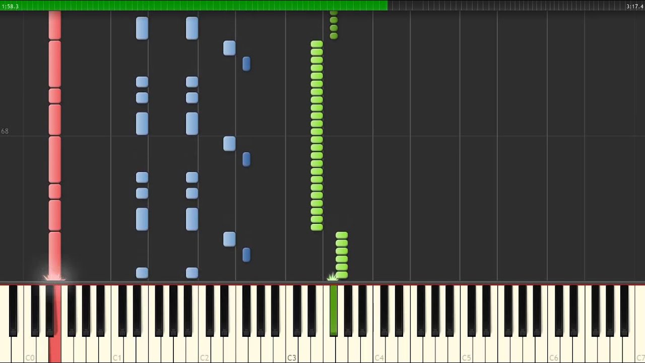 Question! — System Of A Down, How To Play on Piano Synthesia Tutorial ...