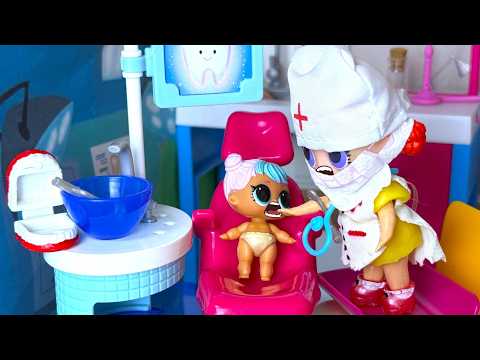 УКУСИЛА😬 стоматолога в больнице😁 куклы ЛОЛ сюрприз смешные мультики ДЕТЯМ ПРО ЗУБЫ🦷 Даринелка