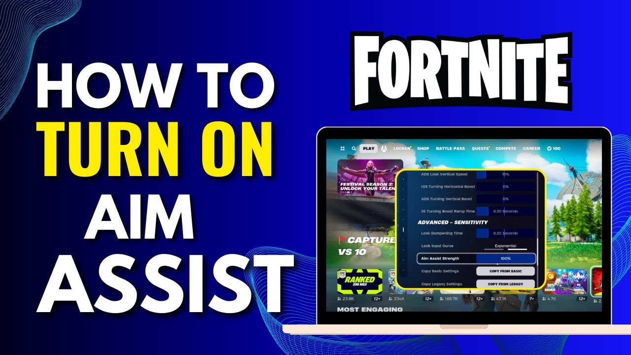 How to Turn On Aim Assist in Fortnite - 2024 - YouTube