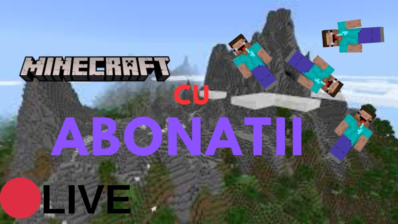 LIVE🔴 Minecraft cu ABONATII! - YouTube