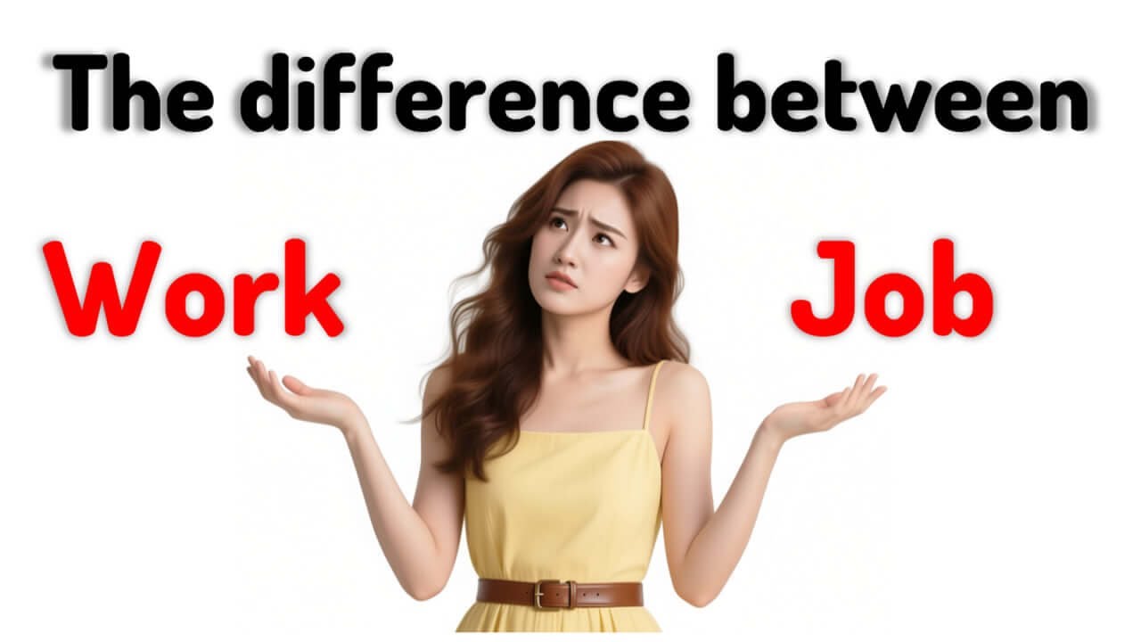 What is the difference between "work" and "job"? - YouTube