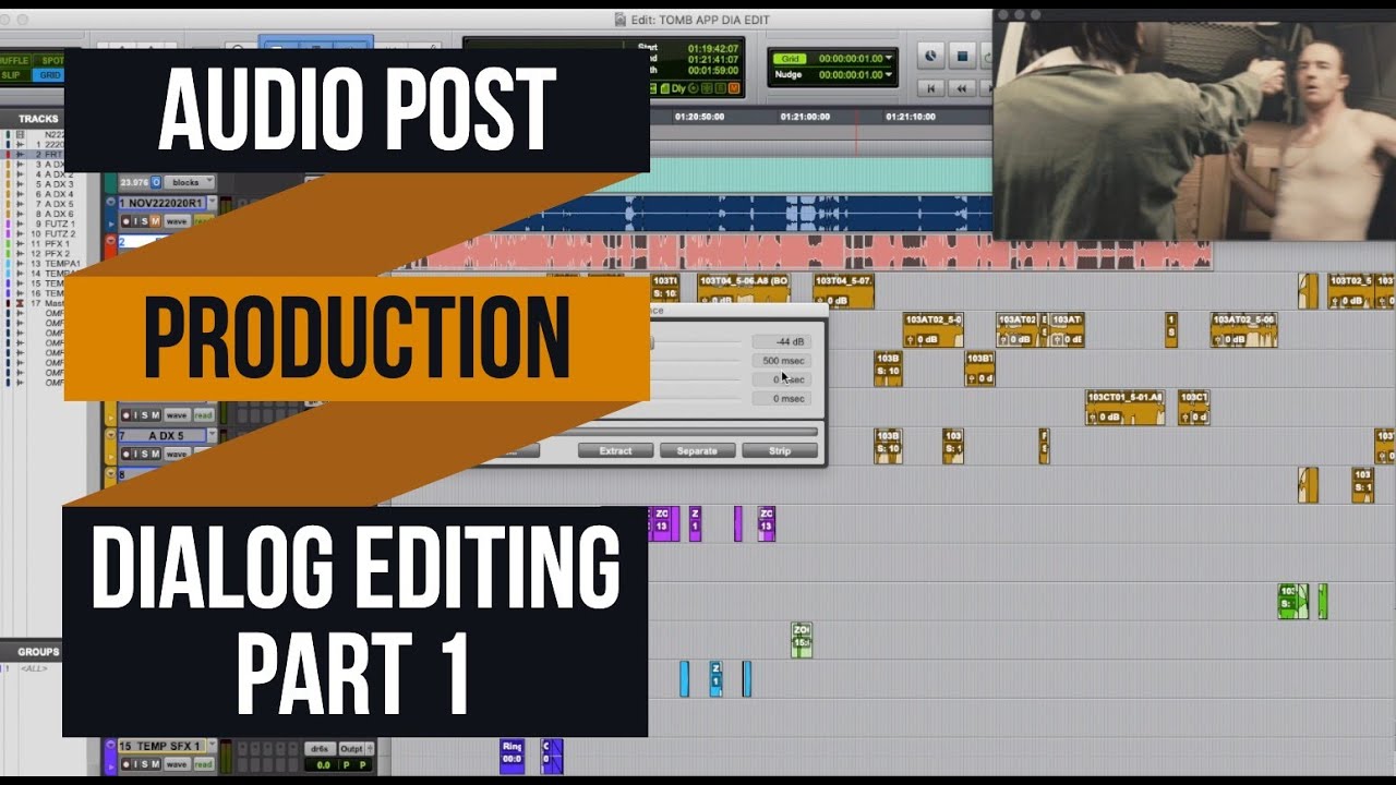 Audio Post Production for Film 101 - Dialog Editing pt.1 - YouTube