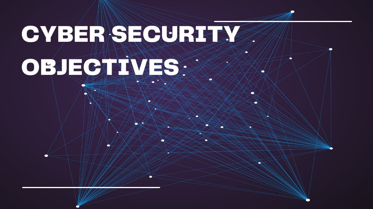 CYBER SECURITY OBJECTIVES - YouTube