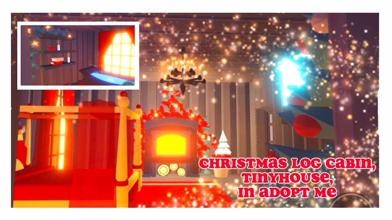 🎄 Christmas Log Cabin, Tiny House, in Adopt Me 🌲 - YouTube