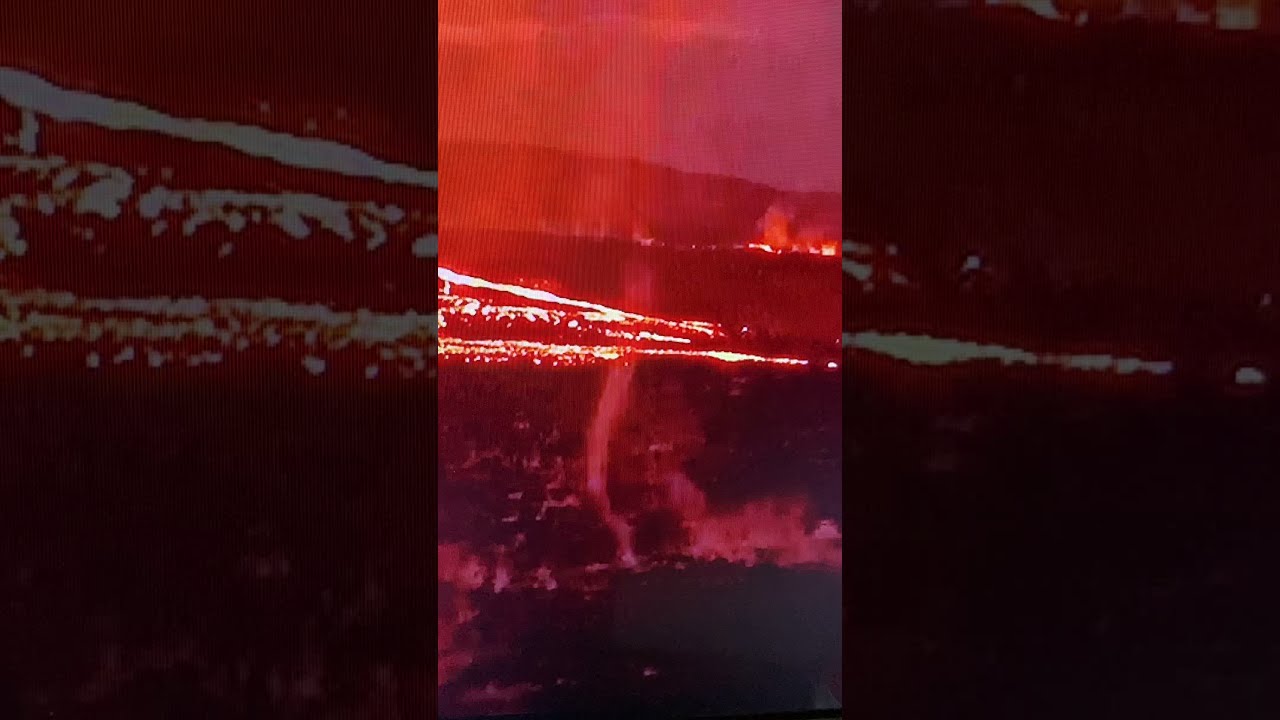 Iceland VOLCANO and TORNADO / EPIC View "Out of this WORLD" Landscape ...