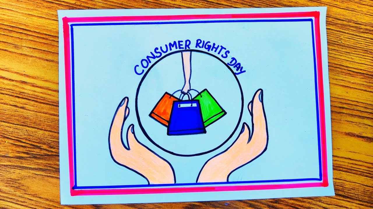 consumer rights day drawing/national consumer rights day poster/world ...