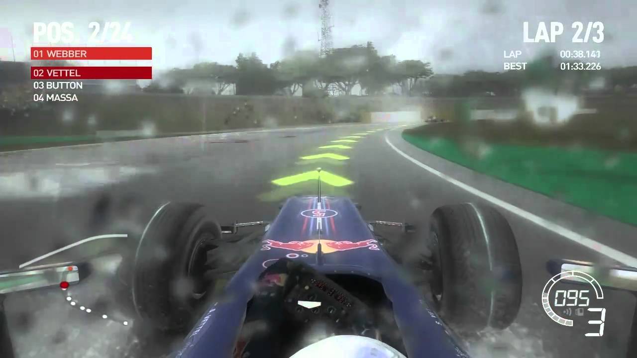 F1 2010 Heavy Rain HD Gameplay - YouTube