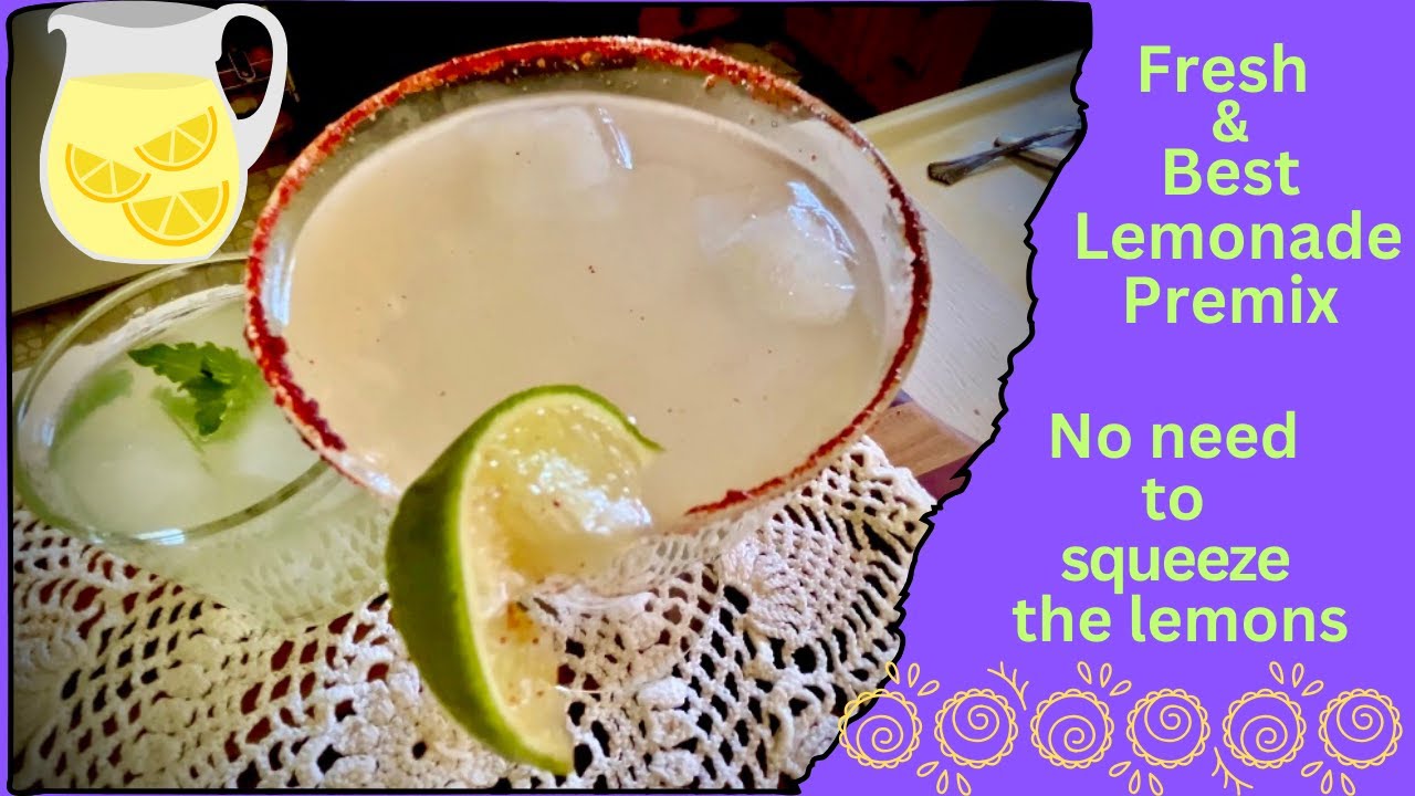 Homemade Lemonade mix refreshing summer sips - YouTube