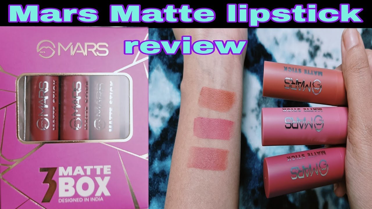 Mars 3 Matte Box lipstick review | Mars Matte lipstick review - YouTube
