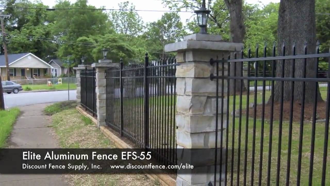 EFS-50 Elite Aluminum Fence - YouTube