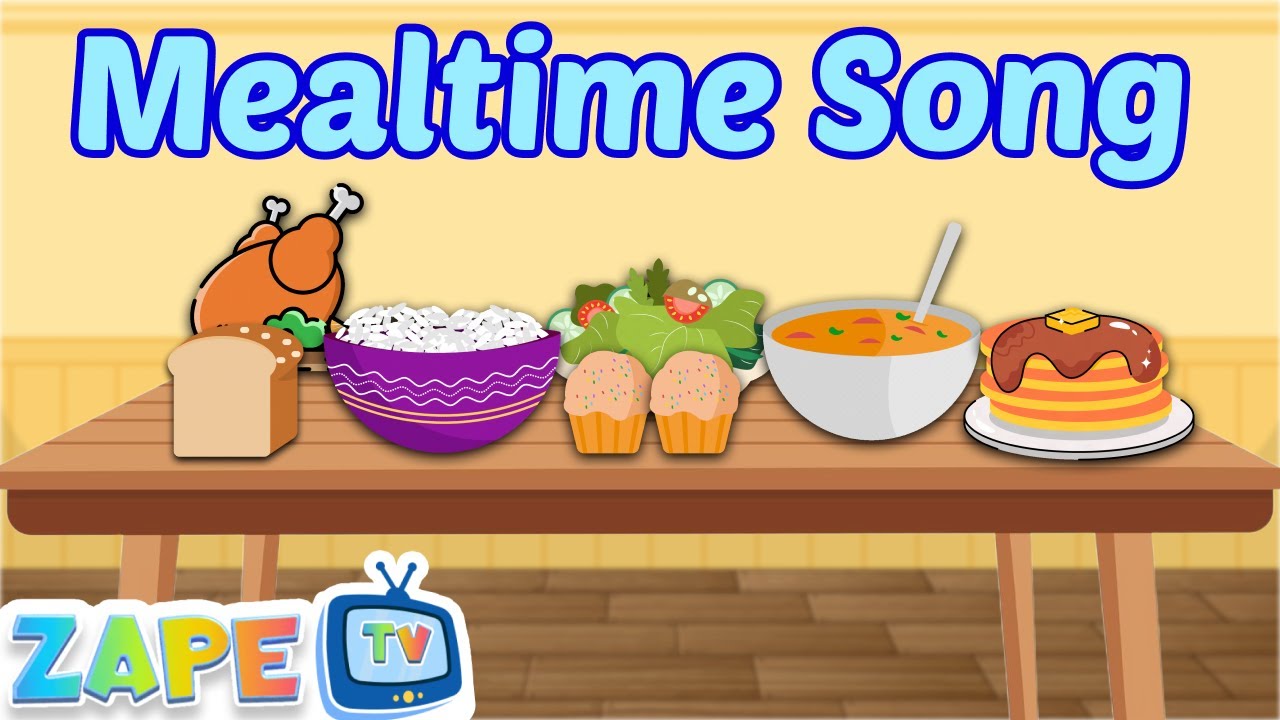 Mealtime Song 🍽 | Fun Food Song for Kids | Breakfast, Lunch & Dinner ...
