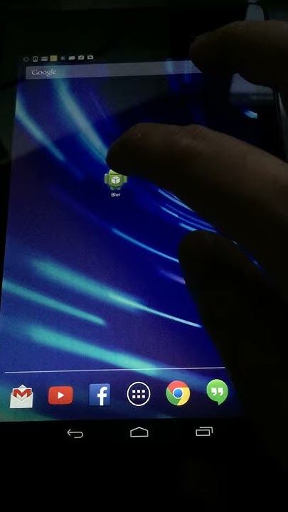 Android View Blurring. - YouTube