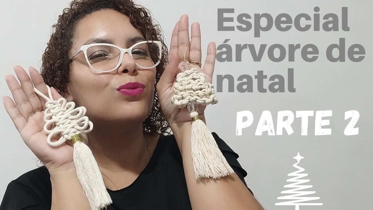 Árvore de natal em macramê/ tutorial passo a passo / parte 2 🌲 - YouTube