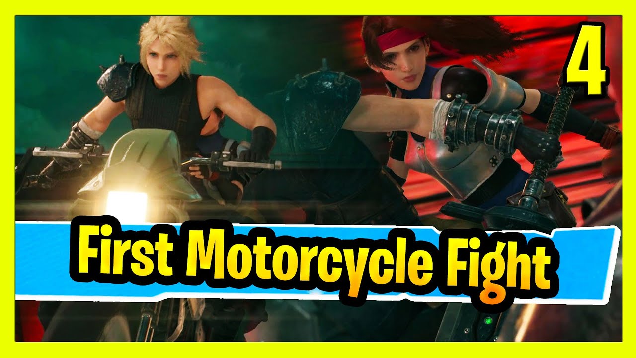 First Motorcycle Fight : Final Fantasy 7 Remake 2020 Full Gameplay ...