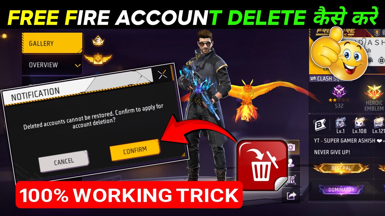 Free Fire Account Delete Kaise Karen | How To Delete Free Fire Account ...
