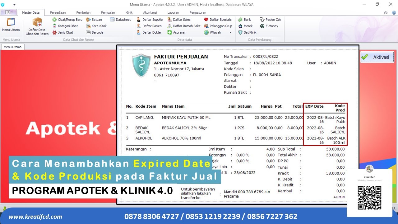 Cara Menambahkan Expired Date & Kode Produksi pada Faktur Jual di ...
