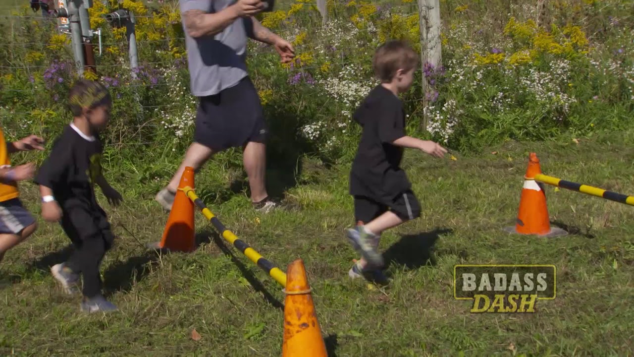 Badass Dash Kids Dash - Obstacle Course Race - YouTube