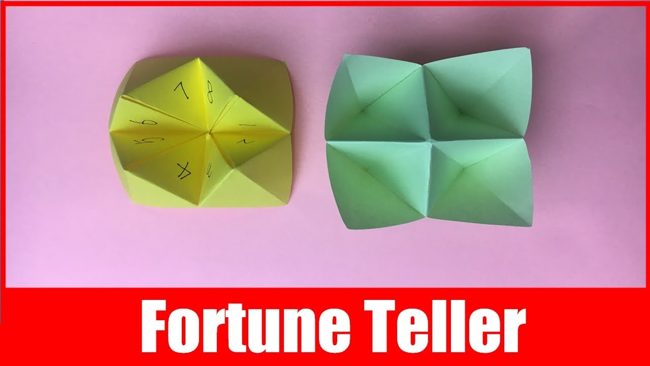 How to Make a Paper Fortune Teller | DIY Paper Chatterbox | Easy ...