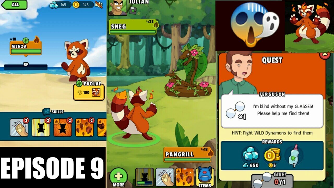 Defeat gang members of julian and evolve menza||DYNAMONS WORLD EPISODE ...